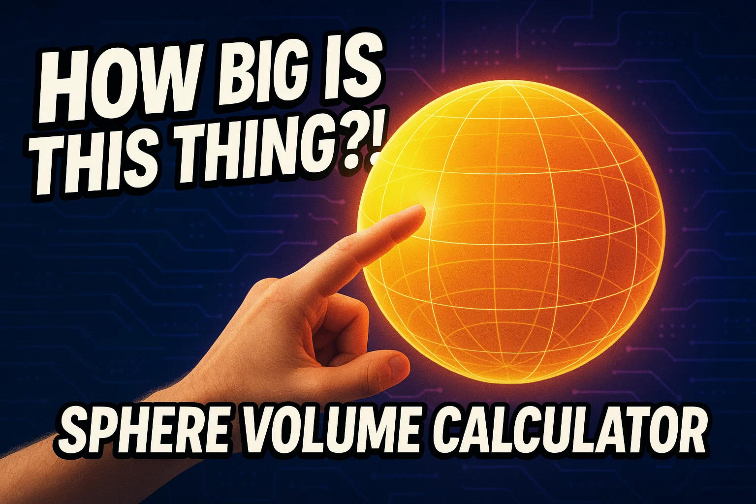Tool voor het Berekenen van het Volume van een Bol - JetCalculator