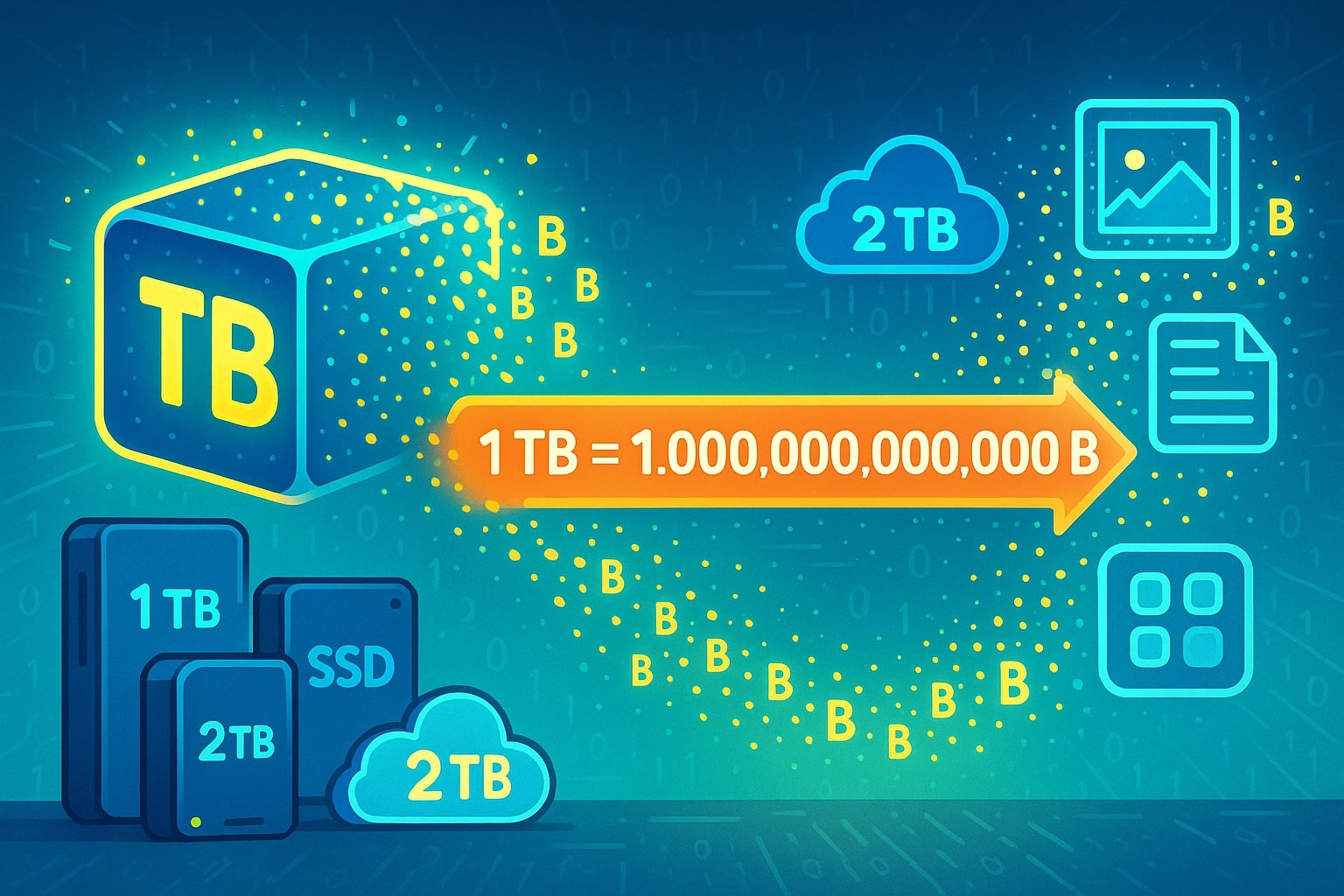 Terabytes naar Bytes Converter - JetCalculator