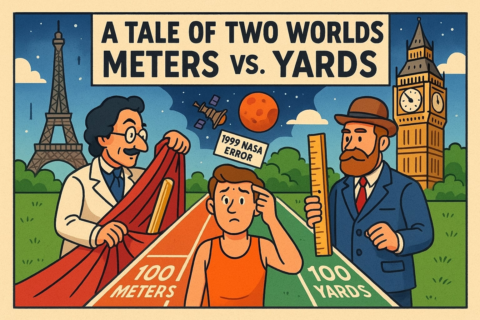 Meter naar Yard Converter